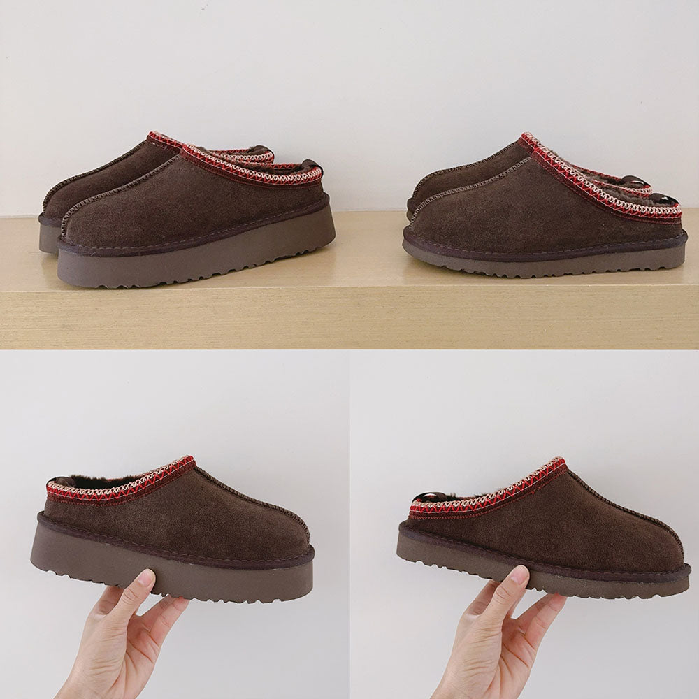 Women's new warm shallow short snow boots have a shoe box – Keren-Mutagim