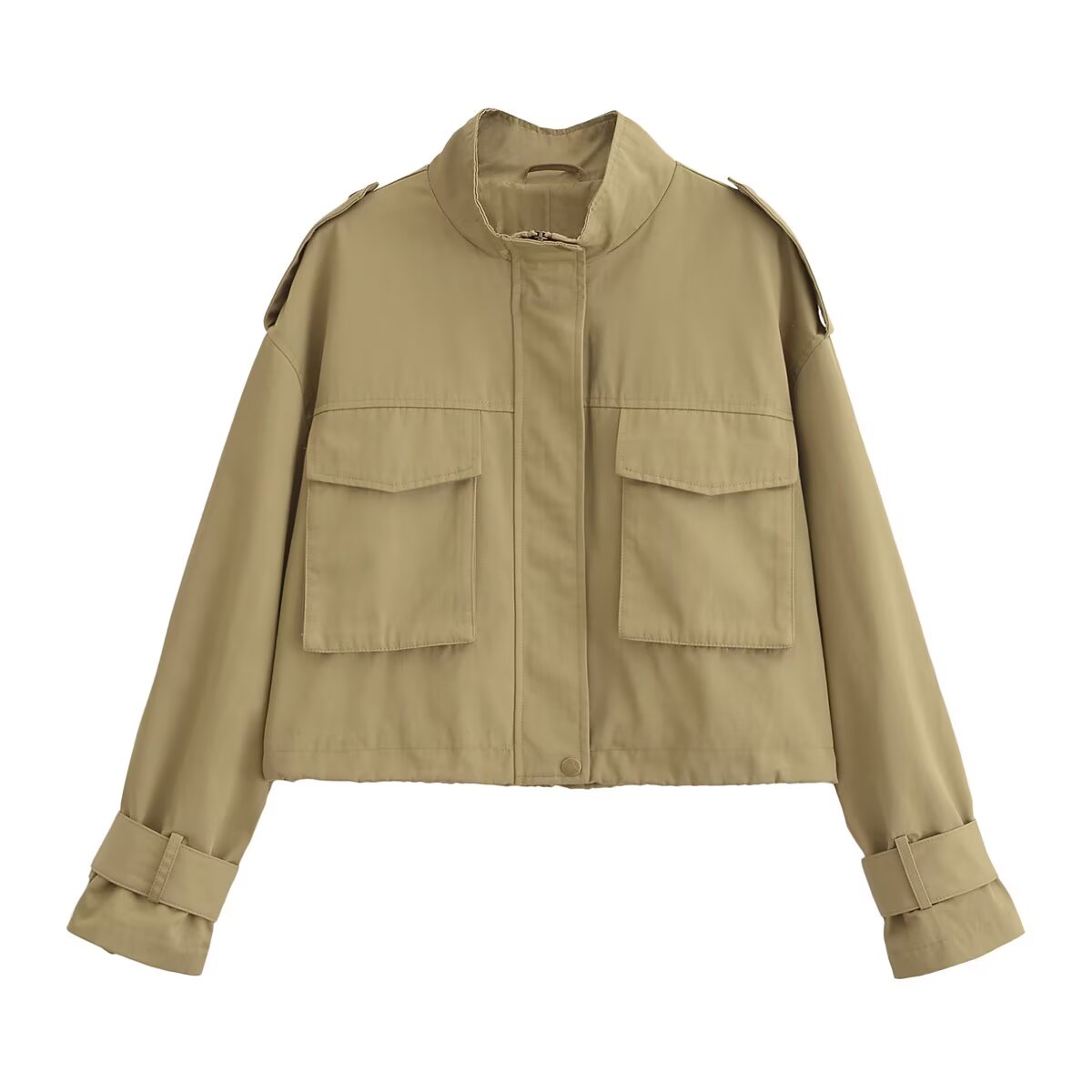 Women's 2025 new fashion short standing collar jacket Coat – Keren-Mutagim